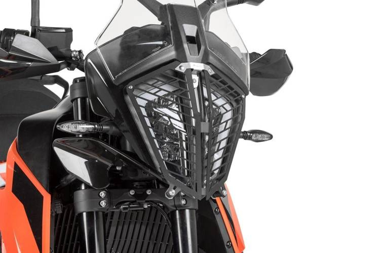 Headlamp guard, aluminium, with quick release fastener for KTM 890 ...